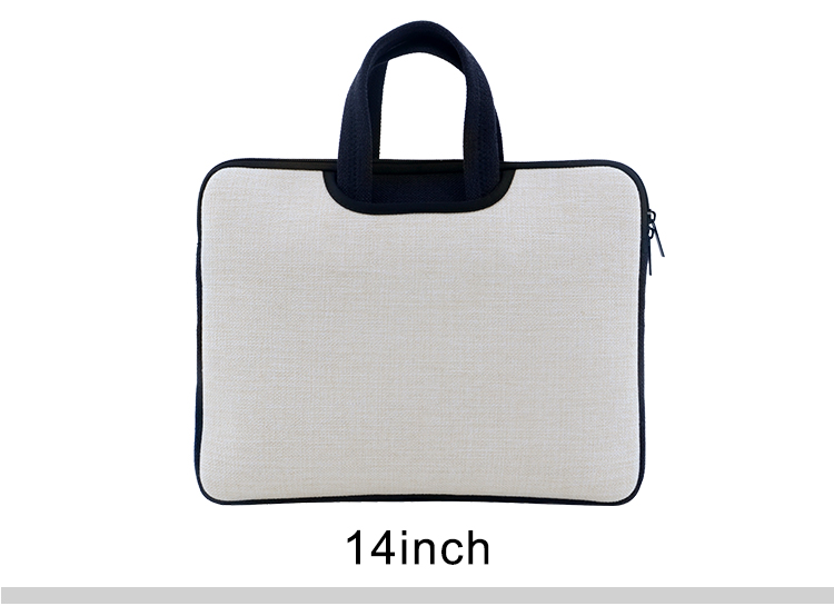 Sublimation Blank Linen Laptop Case With Handle 14︱lopo