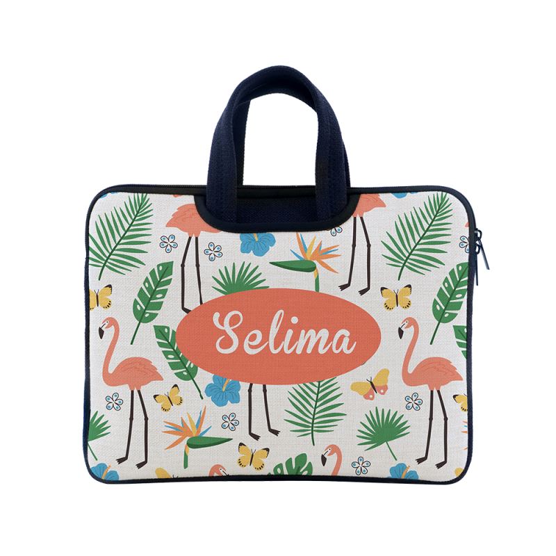 Sublimation Blank Linen Laptop Case With Handle 14︱lopo