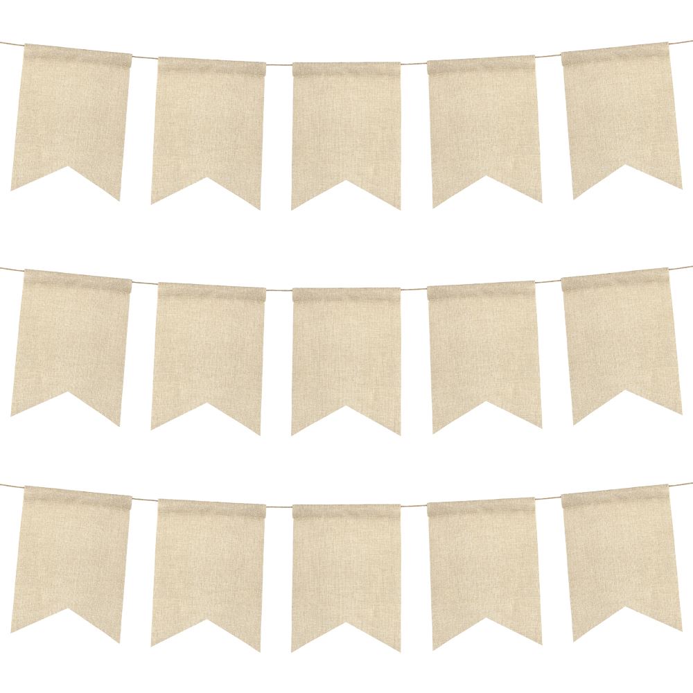 Triangle Burlap Banner Clipart